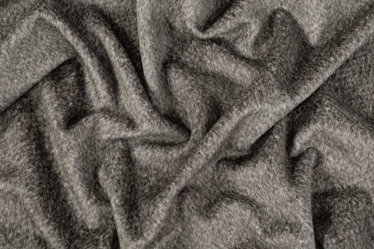 Alpaca Wool Blend Coating - Gray