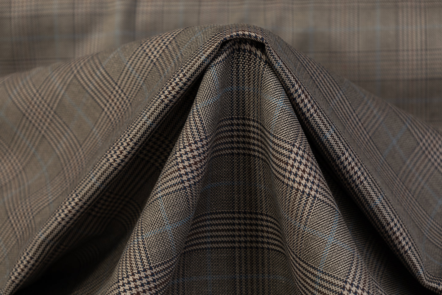 Glen Check Wool Suiting - Gray – Prime Fabrics
