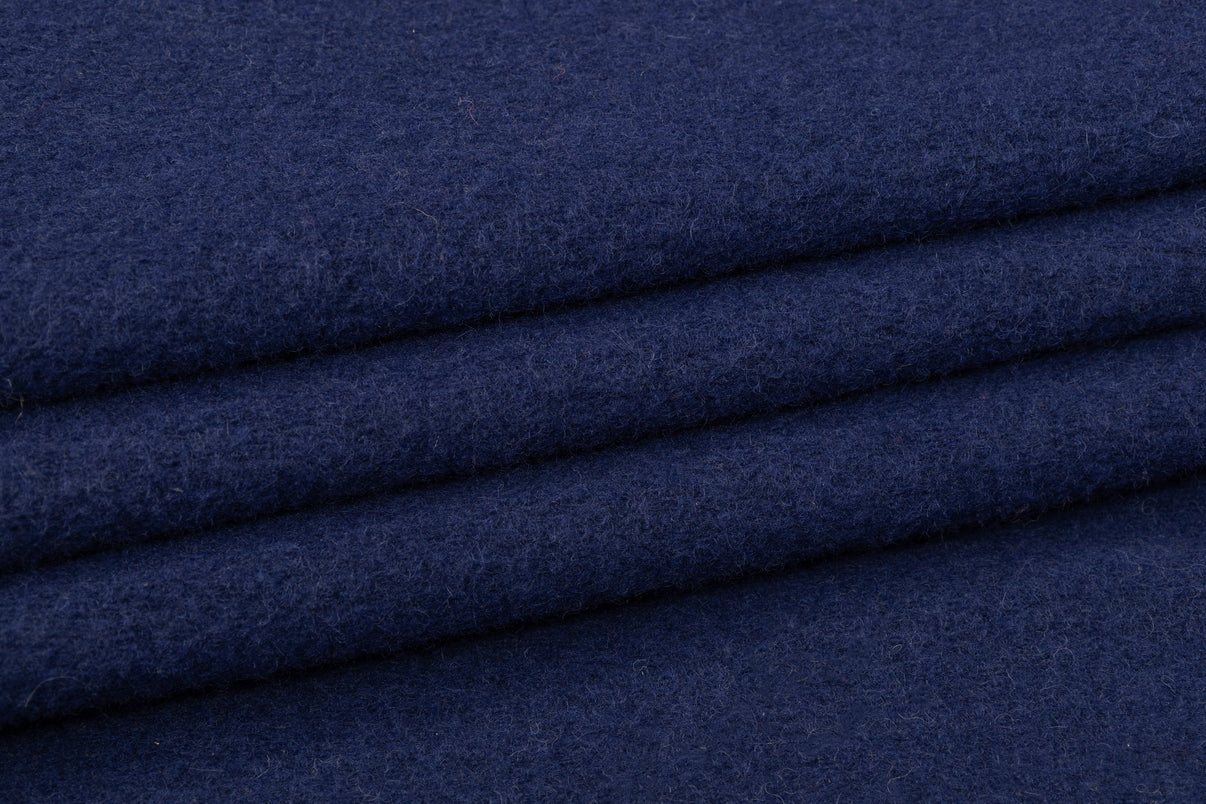 Fused Boiled Wool Coating - Blue – Prime Fabrics
