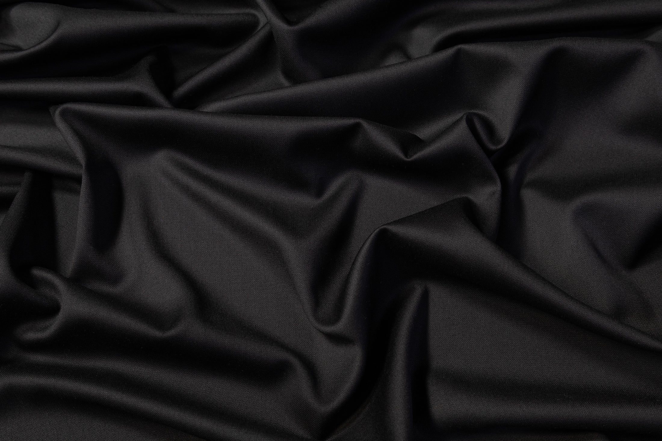 Fine Italian Wool Suiting - Black