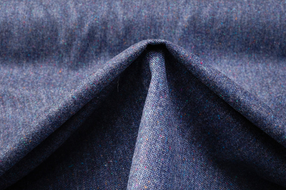 Italian Wool Tweed Suiting - Blue – Prime Fabrics