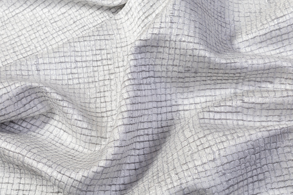 Metallic Textured Brocade - Silver
