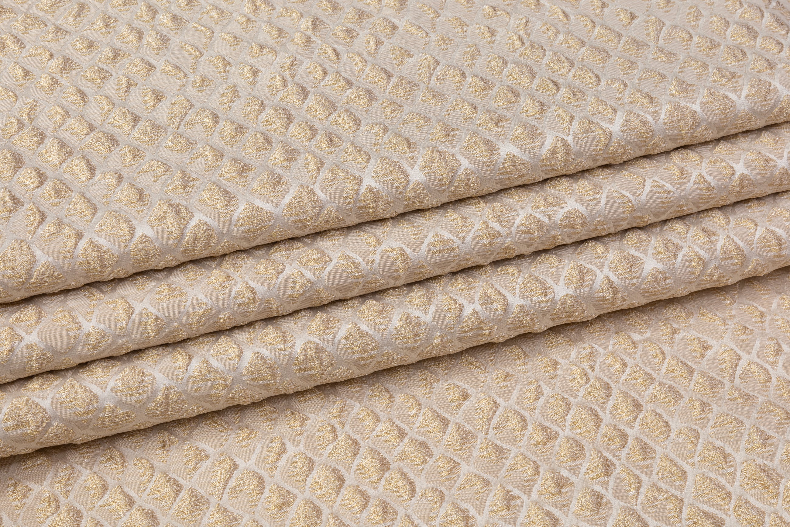 Scale Design Brocade - Gold