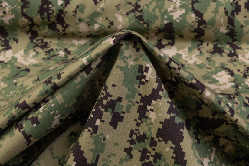 Army Fatigue Rip Stop Cotton Nylon Canvas - Green – Prime Fabrics