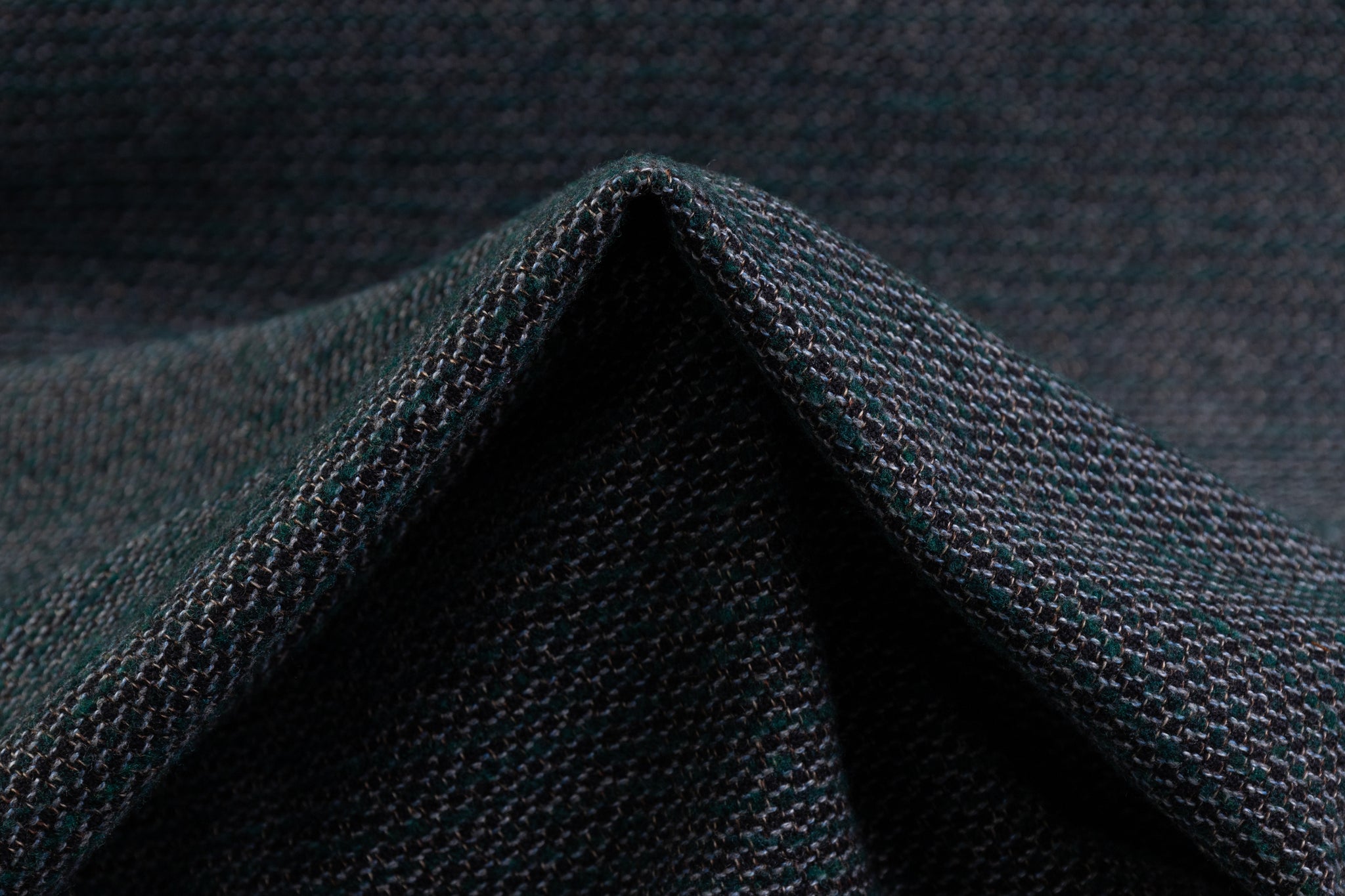 Cerruti - Wool Cotton Blend Tweed - Green