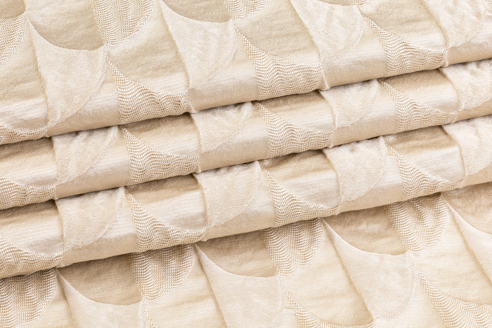 Textured Silk Viscose Brocade - Beige – Prime Fabrics