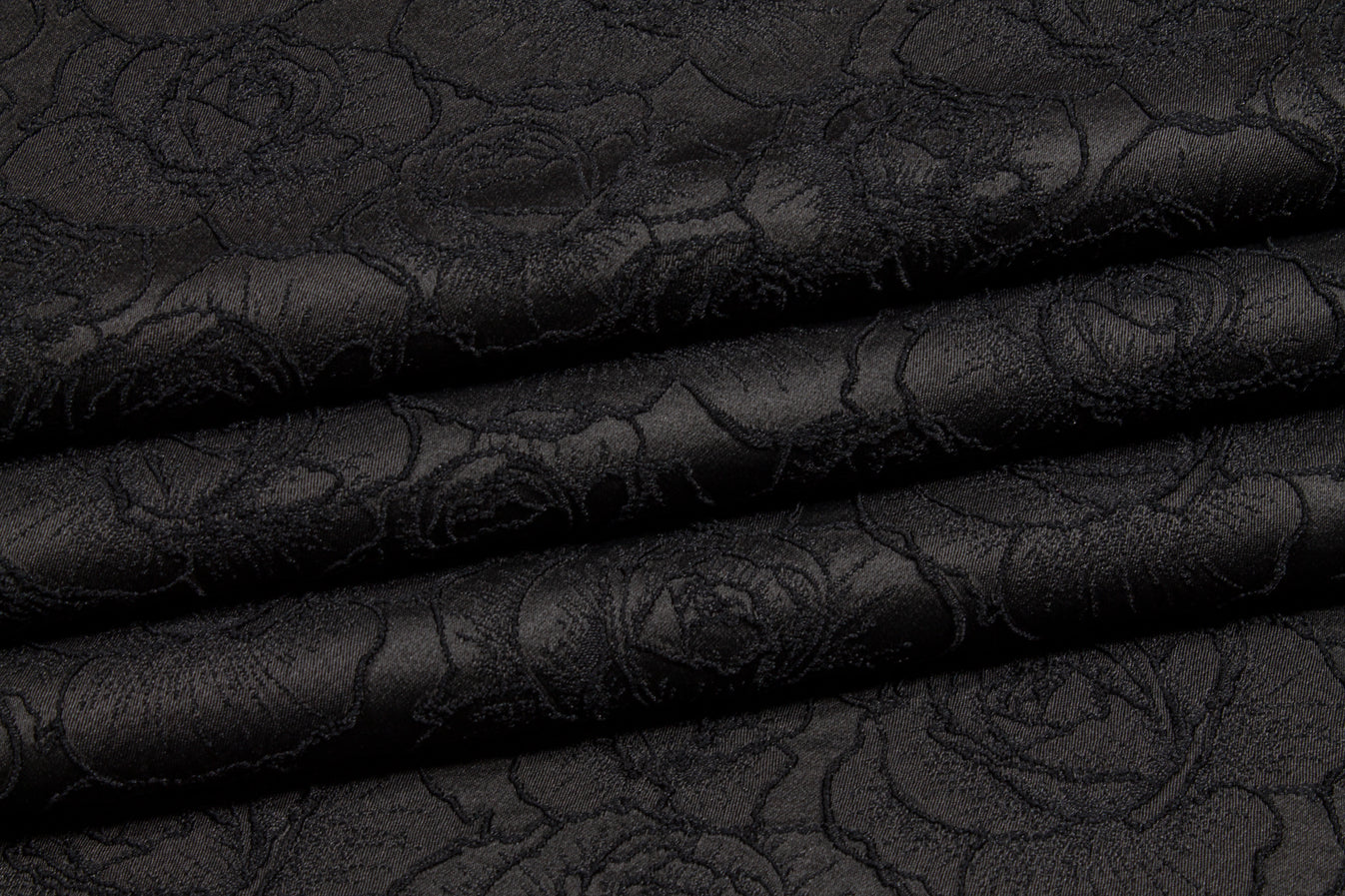 Rose Brocade - Black – Prime Fabrics