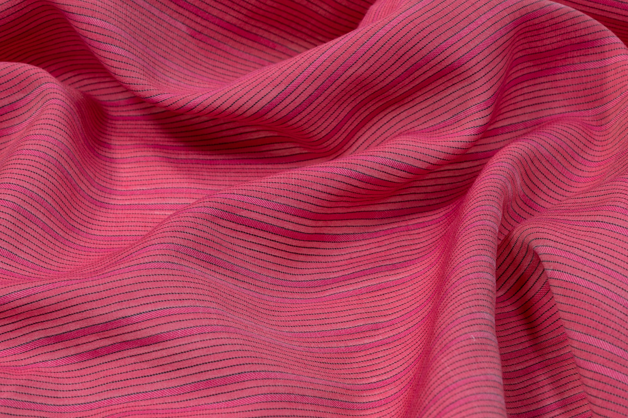 Pin Striped Cotton Voile - Magenta – Prime Fabrics