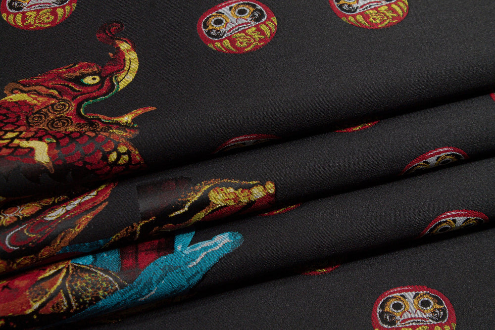 Heavy Jacquard Dragon Panel