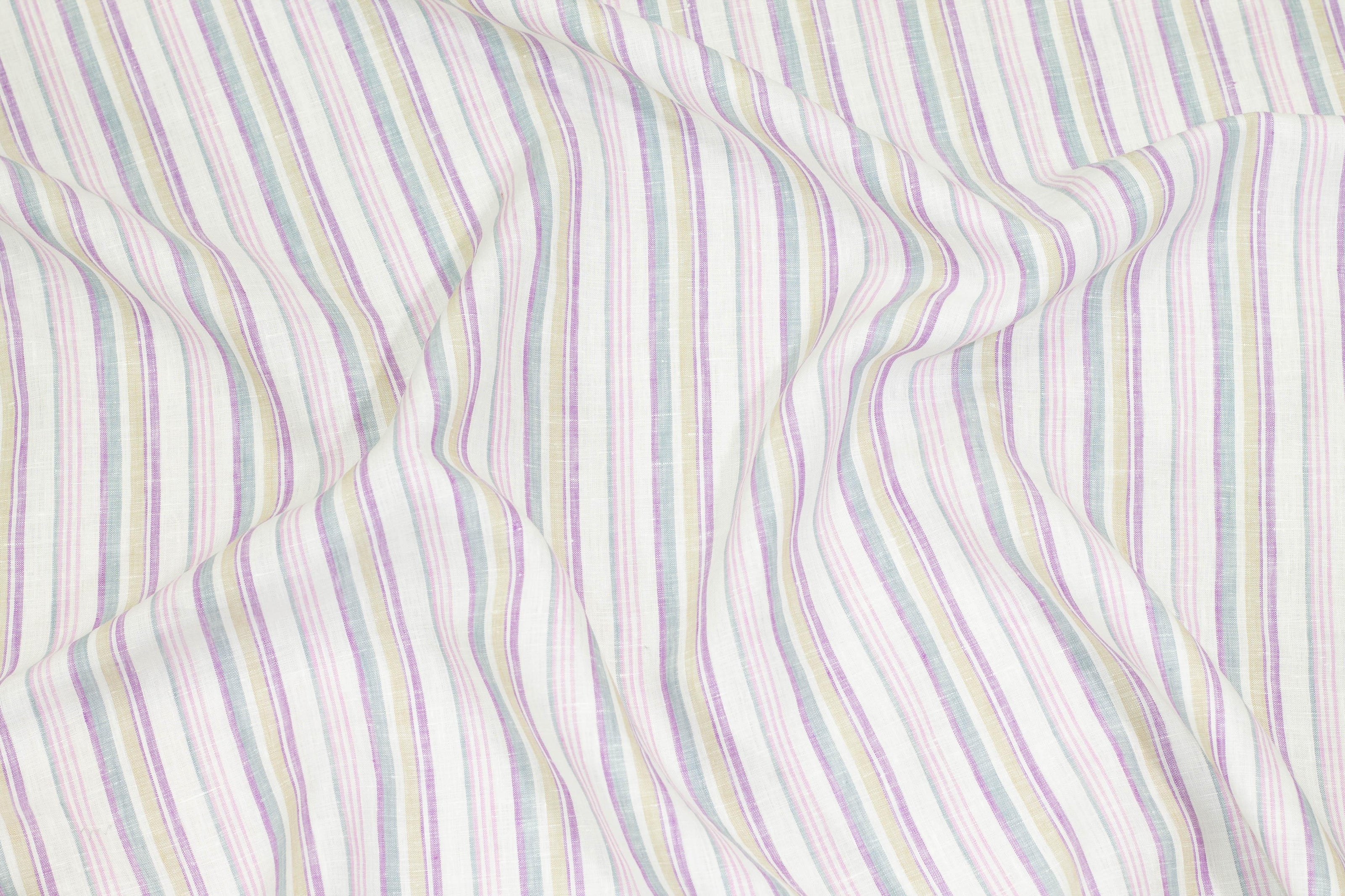 Multicolor Striped Linen