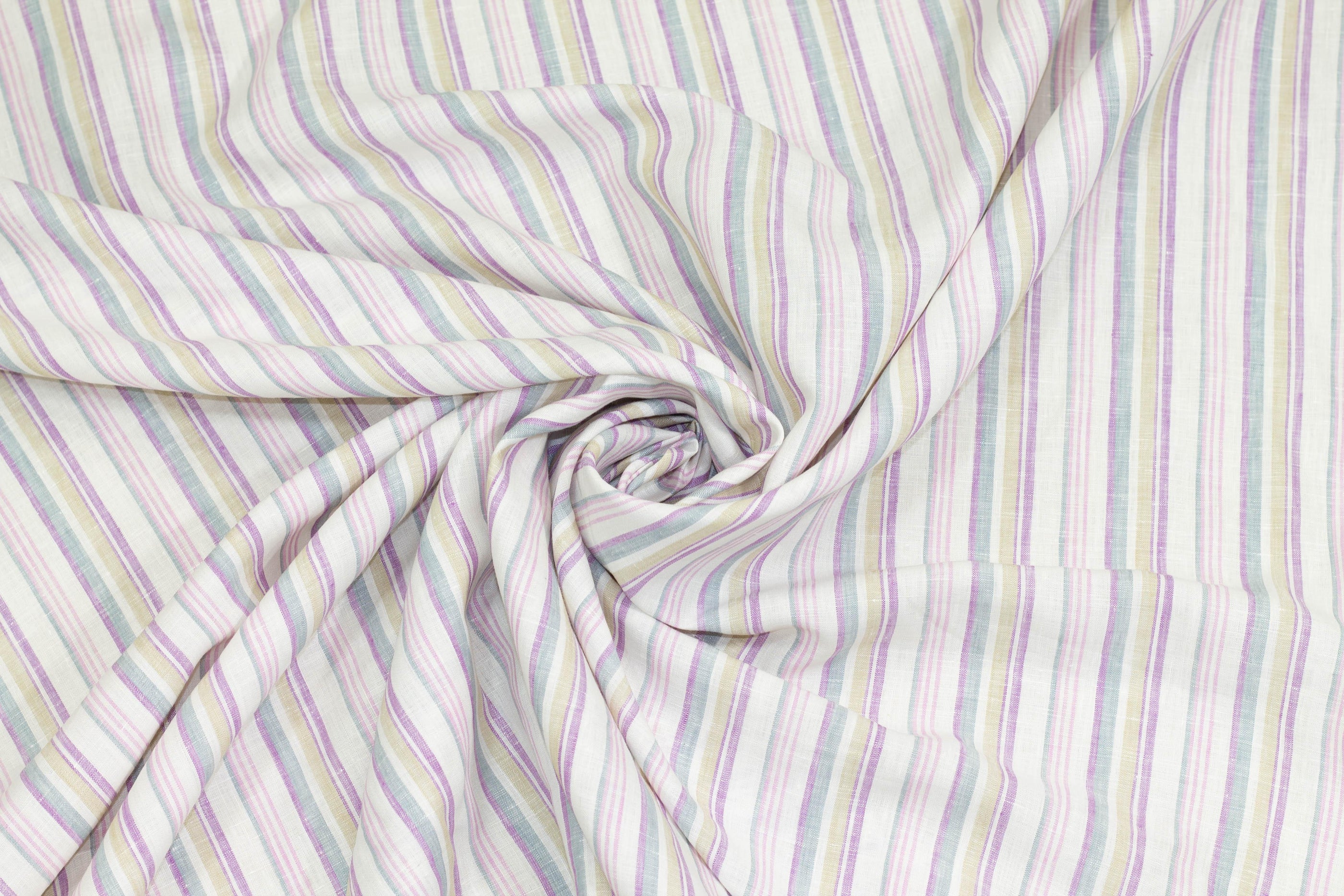 Multicolor Striped Linen