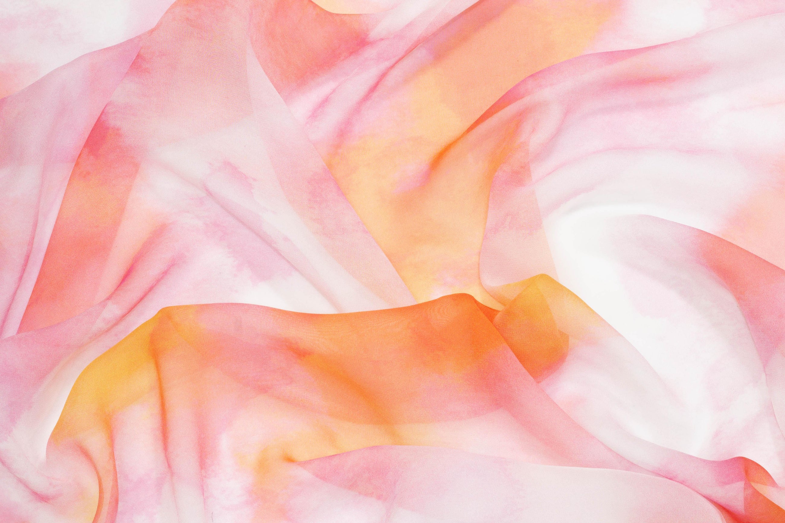 Tie-Dye Silk Chiffon