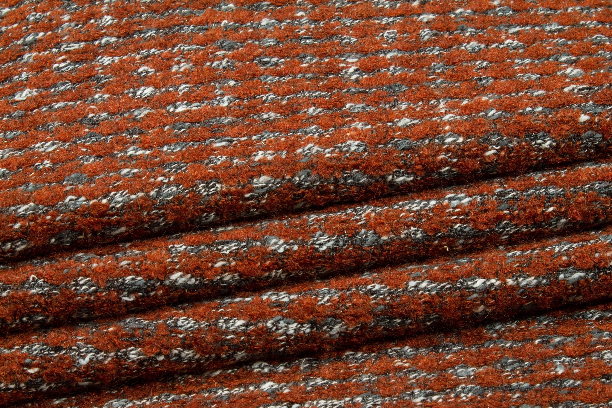 Orange and Gray Italian Wool Tweed
