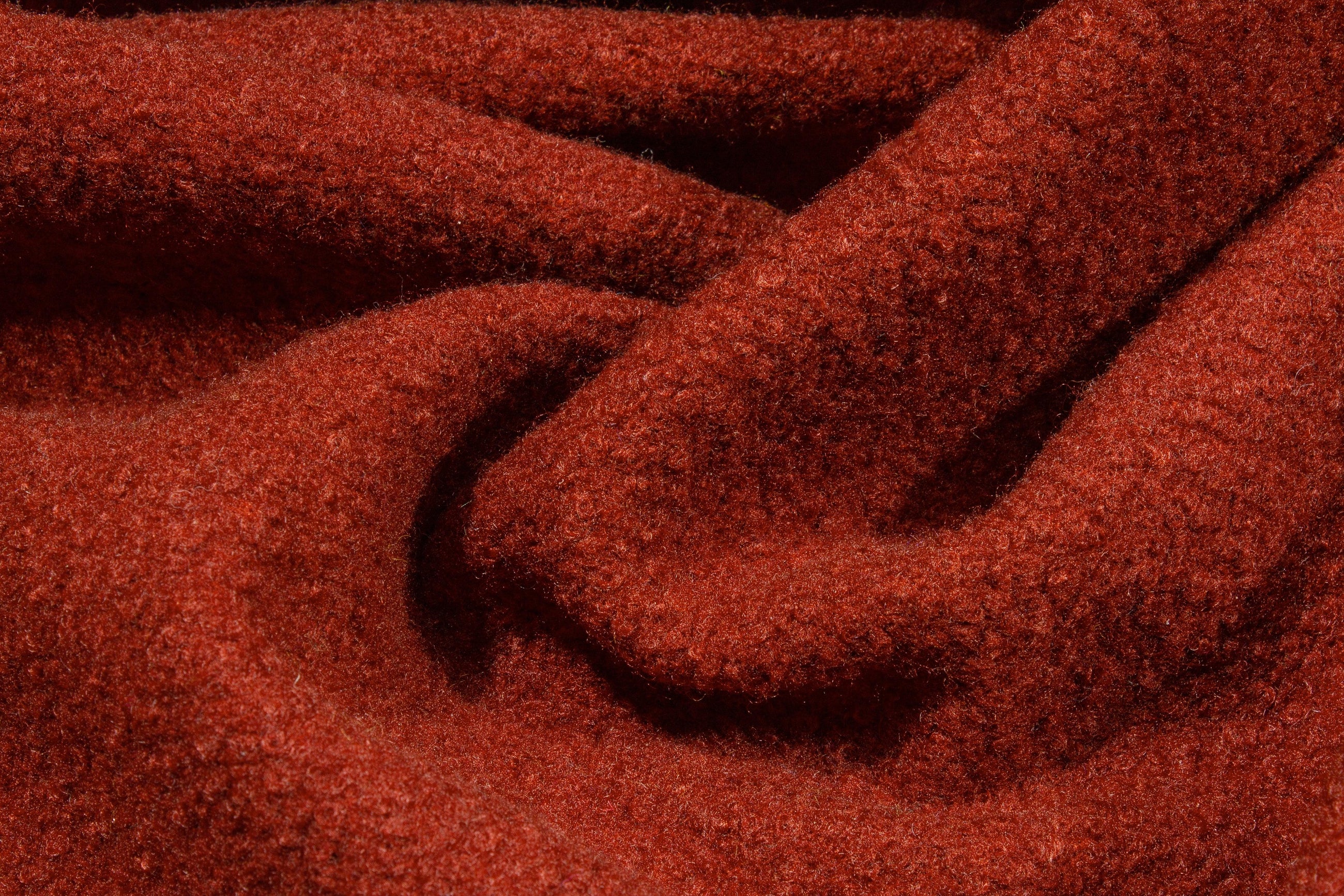 Burned Orange Italian Wool Boucle