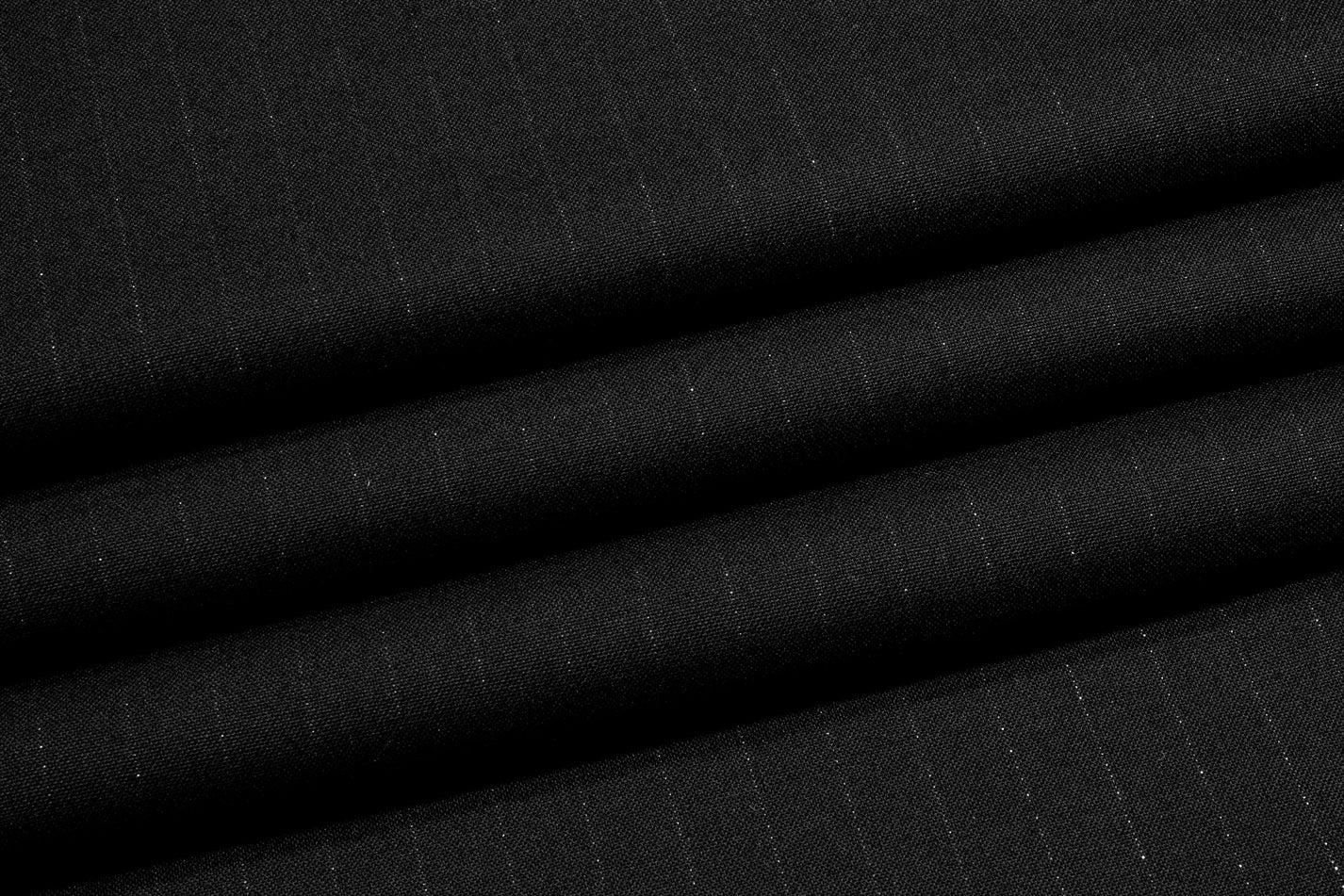 Black Metallic Striped Italian Wool Suiting – Prime Fabrics